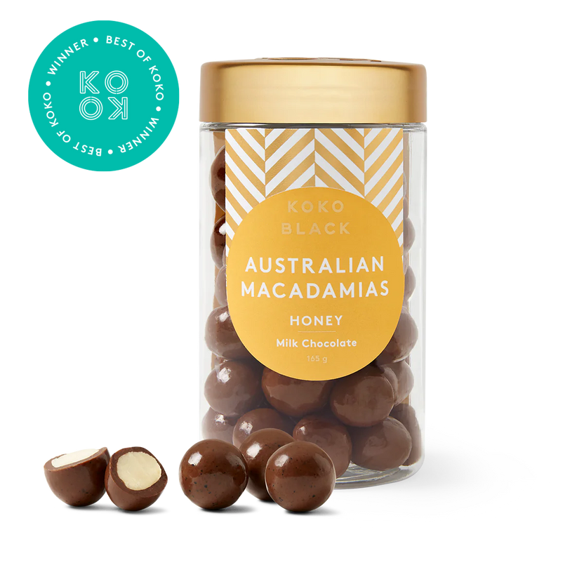 Honey Macadamias 165g | Milk Chocolate – Koko Black Chocolate