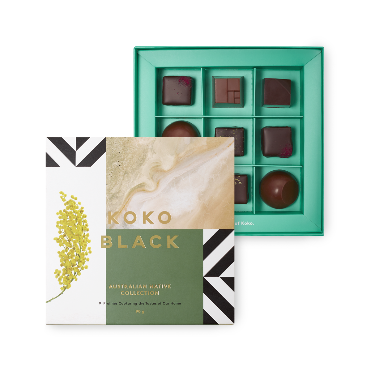 Australian Native Praline Gift Box | 9 Piece – Koko Black Chocolate